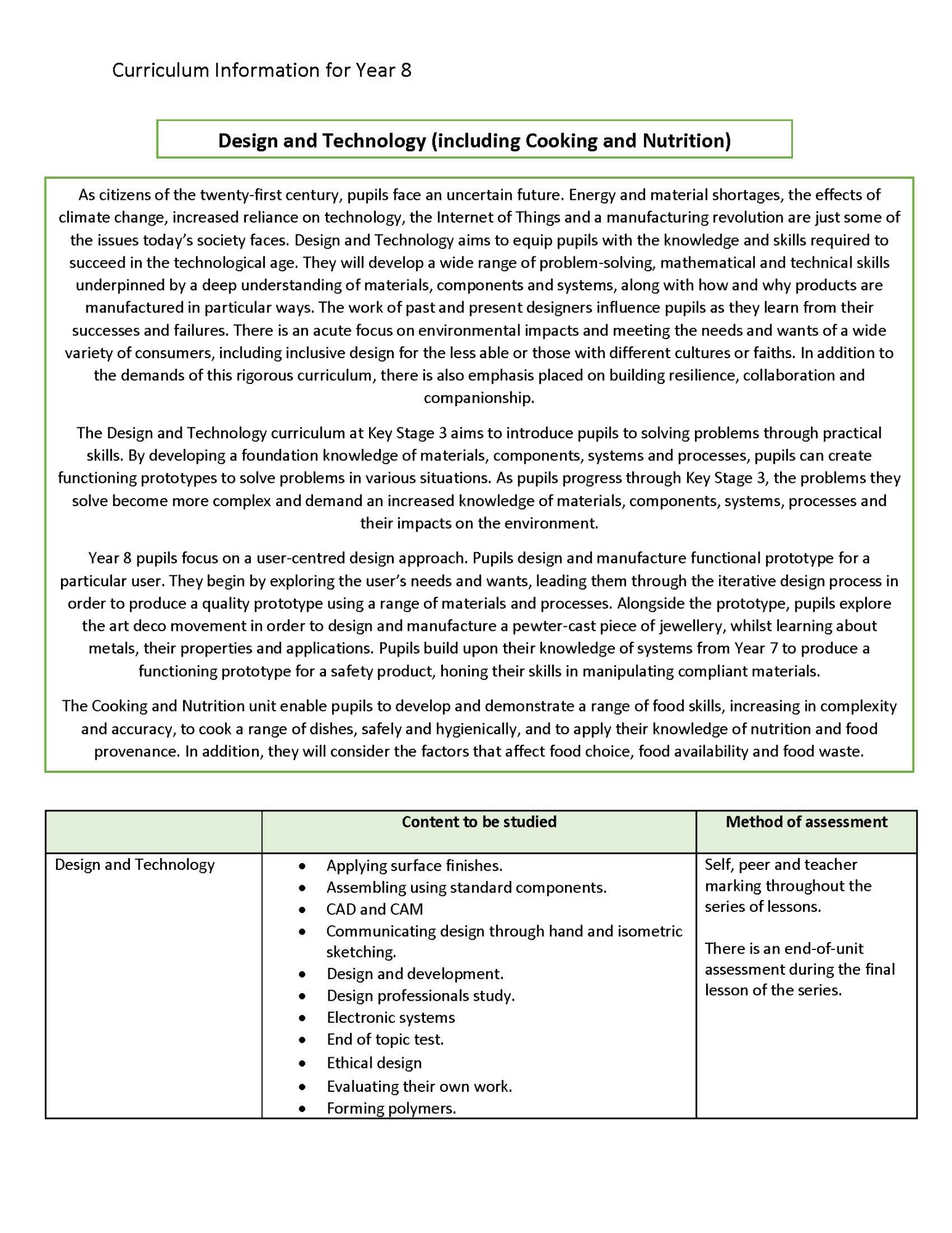 Upton Hall School - Year 8